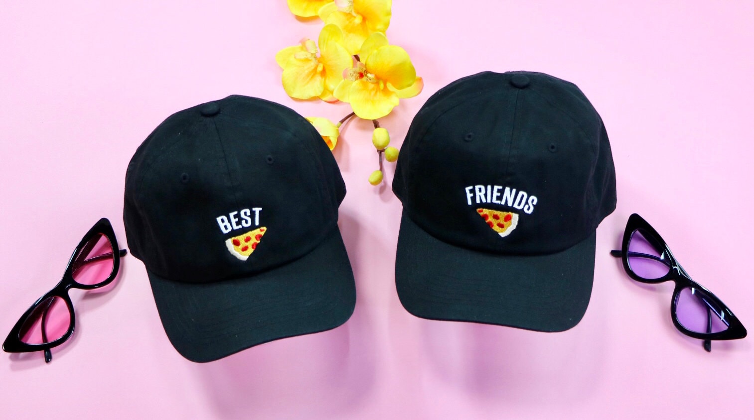 BEST FRIENDS Dad Hats Pizza Lover Dad Hat Best Friends | Etsy