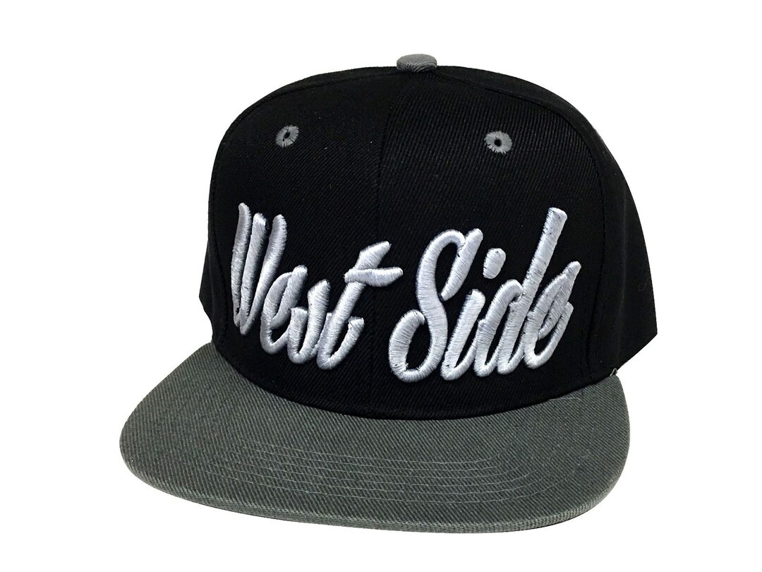 Snapback WEST SIDE 3D Hat Vintage Flat Bill Snapback West - Etsy
