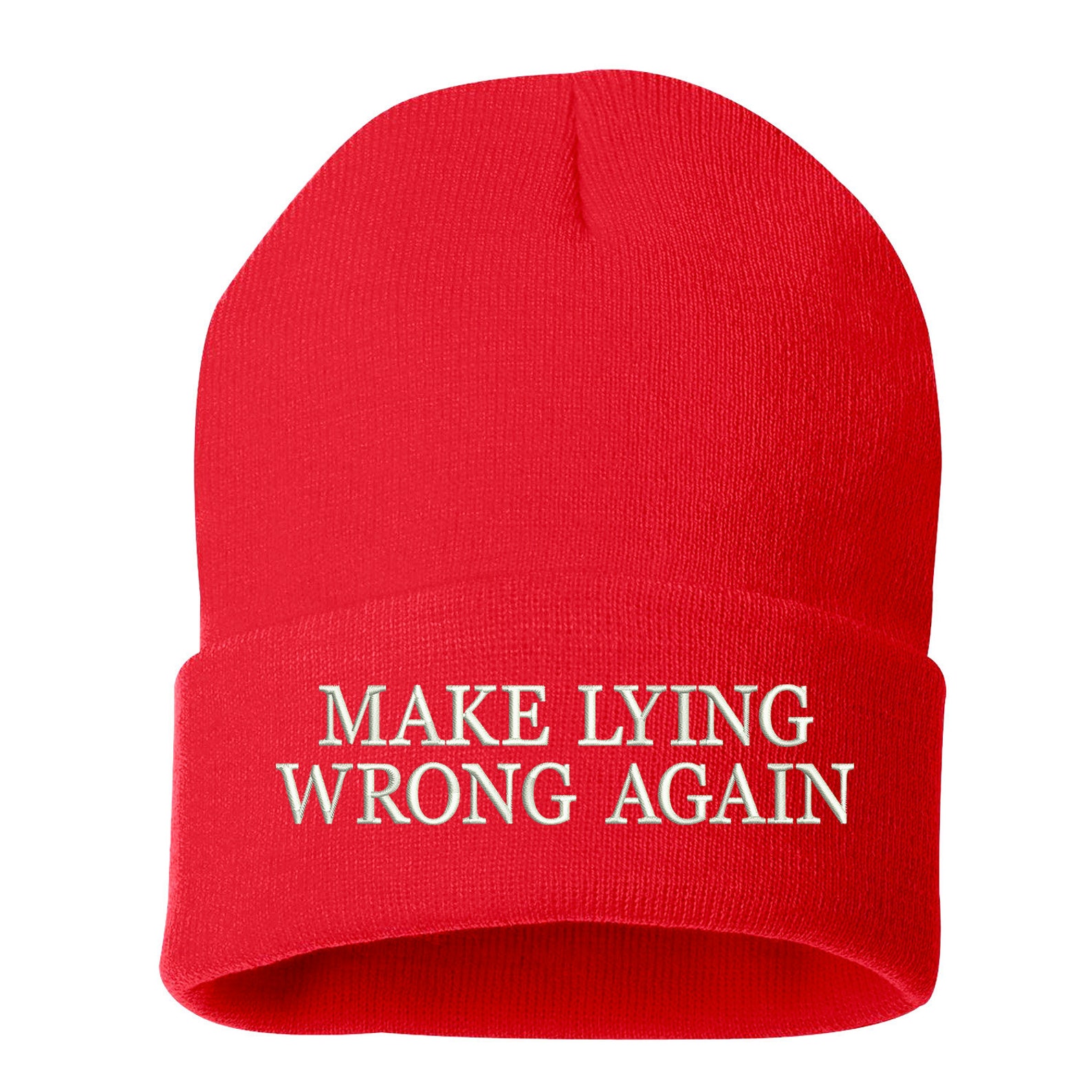 Make Lying Wrong Again Beanie Hat Winter Hat Anti-trump Cap - Etsy
