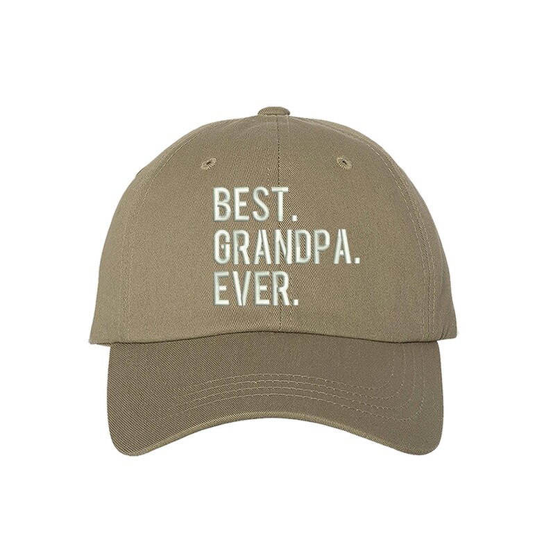 Best Grandpa Ever Embroidered Dad Hat, Gift for Grandfather - Etsy