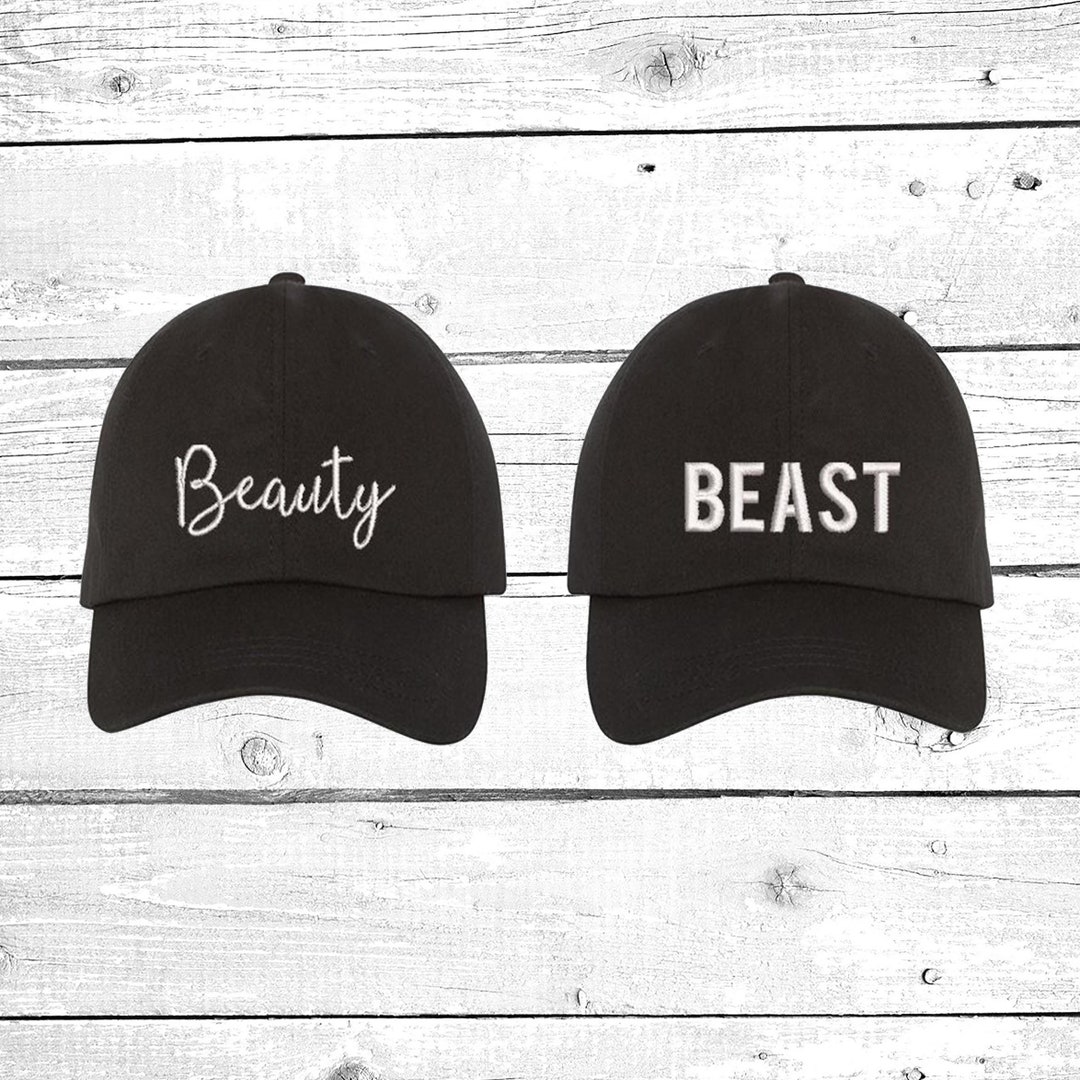Hats Beauty and the Beast Baseball Cap, Couples Hat, His and Hers ...