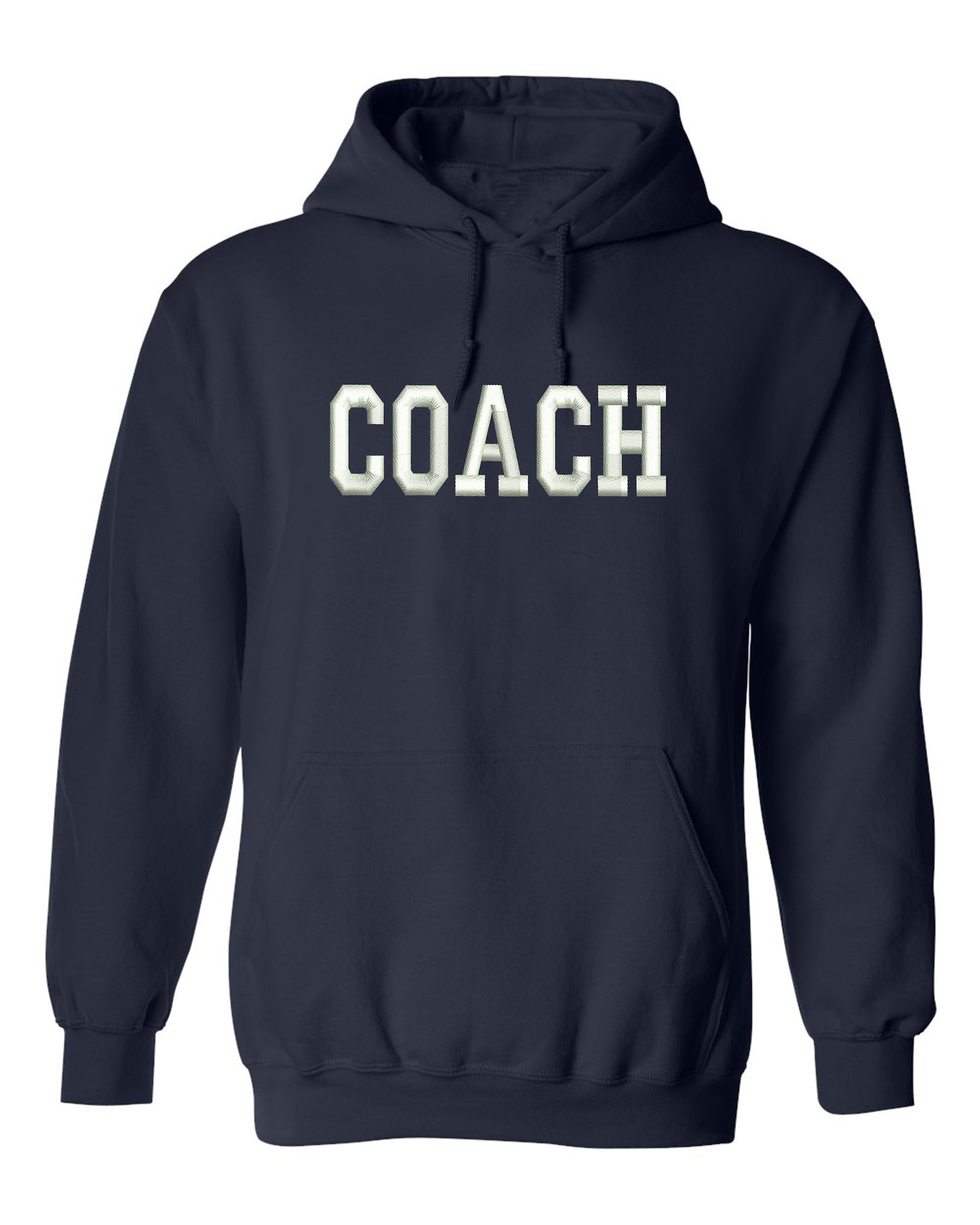 Embroidered Coach Hoodie - Unisex Sports Sweatshirt - Etsy