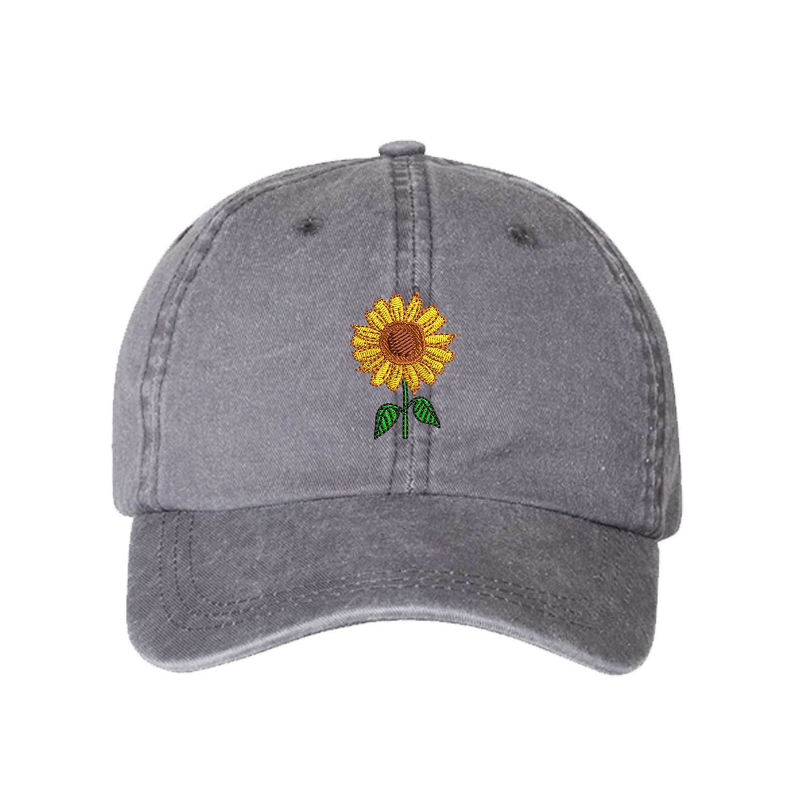 Sunflower Washed Baseball Dad Hat Sunflower Dad Hat - Etsy