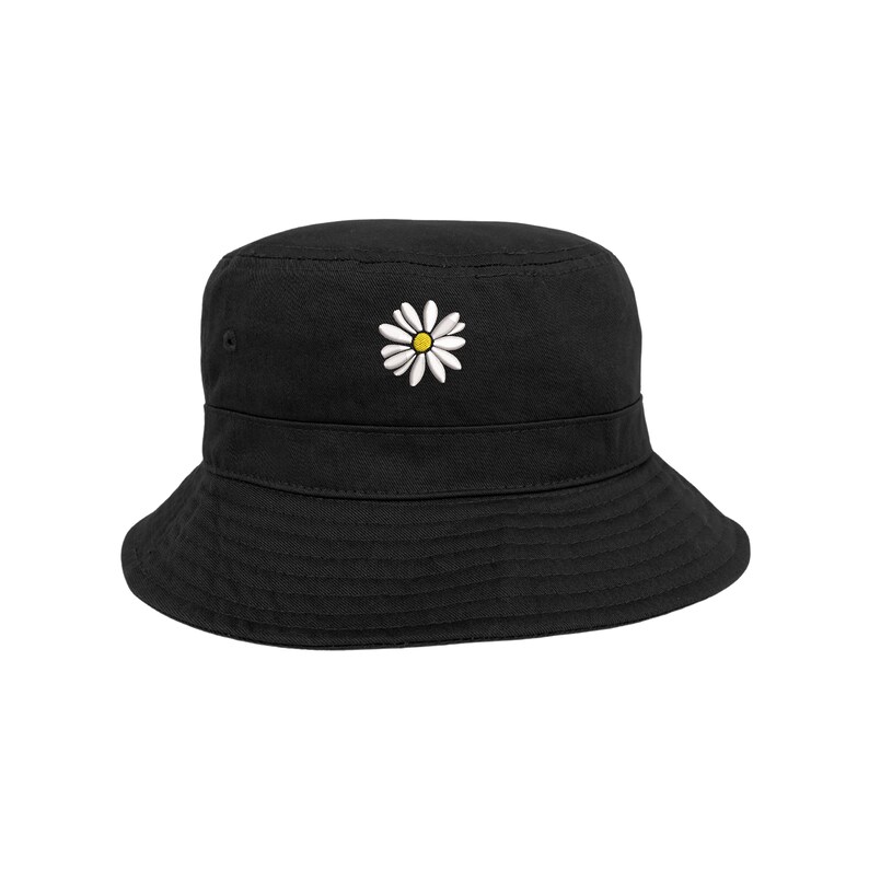 Daisy Flower Bucket Hat Unisex Embroidered Hat Floral Bucket - Etsy