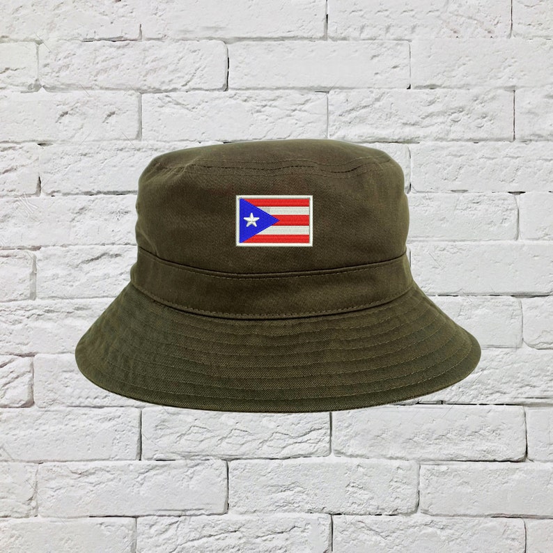 Puerto Rican Flag Bucket Hat Puerto Rico Sun Hats Fisherman | Etsy