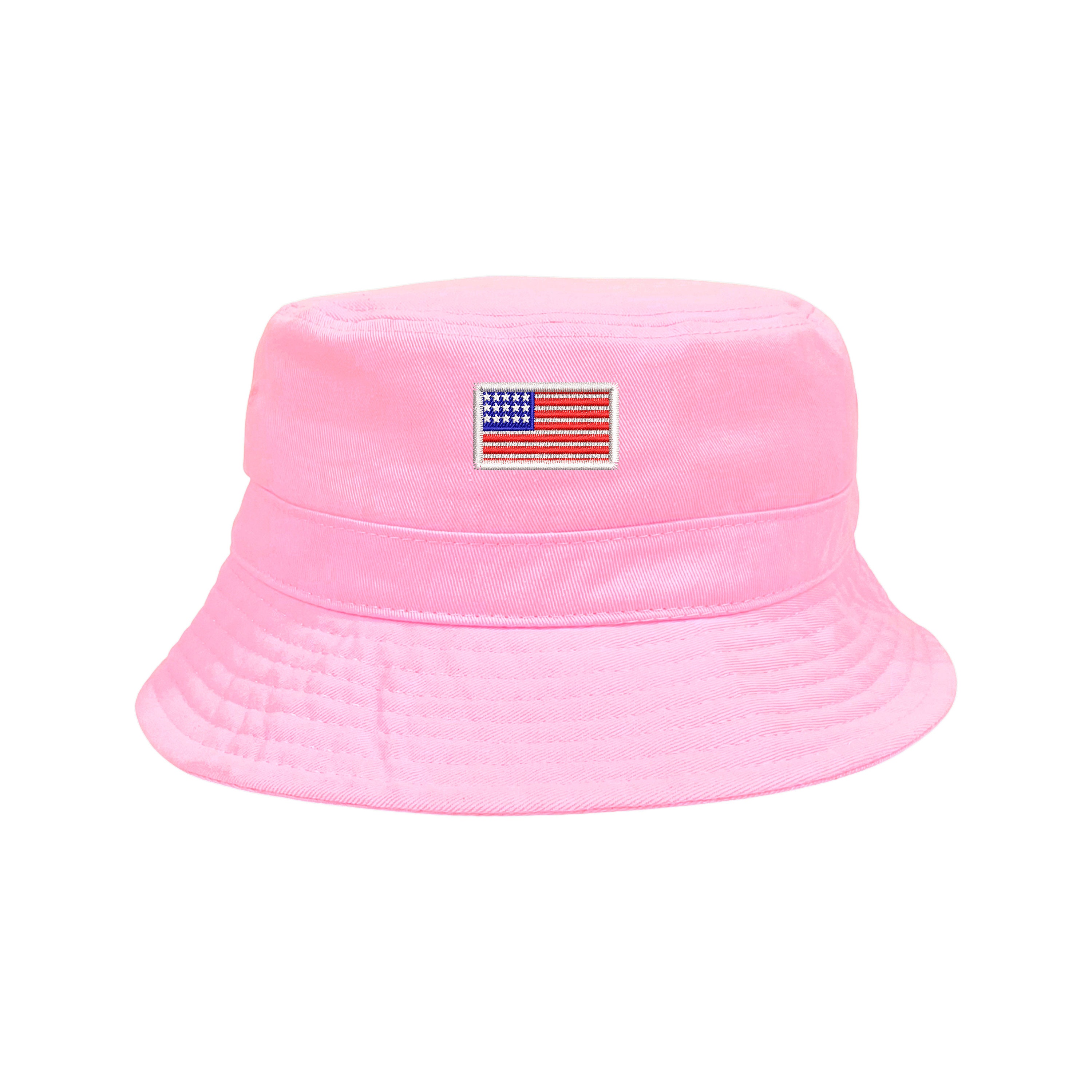 American Flag Bucket Hat Unisex Embroidered Hat Usa Flag Etsy