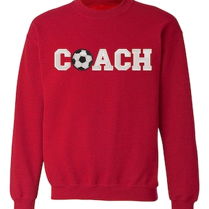 Coach Embroidered Sweatshirt, Basketball Coach, Soccer Coach, Unisex ...
