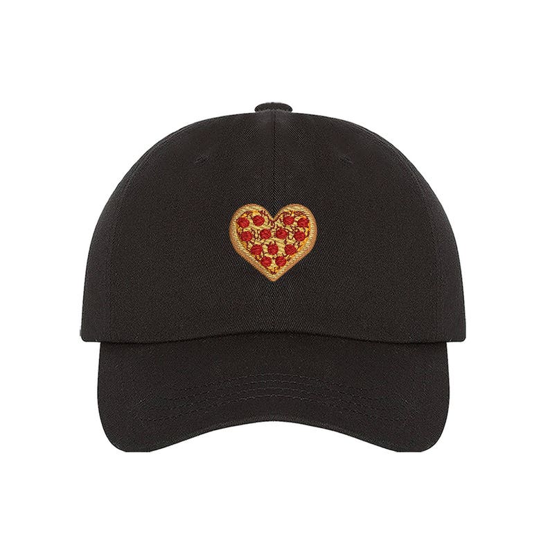 Pizza Baseball Hat PIZZA HEART Dad Hat Foodie Gift, Pepperoni Pizza Cap ...