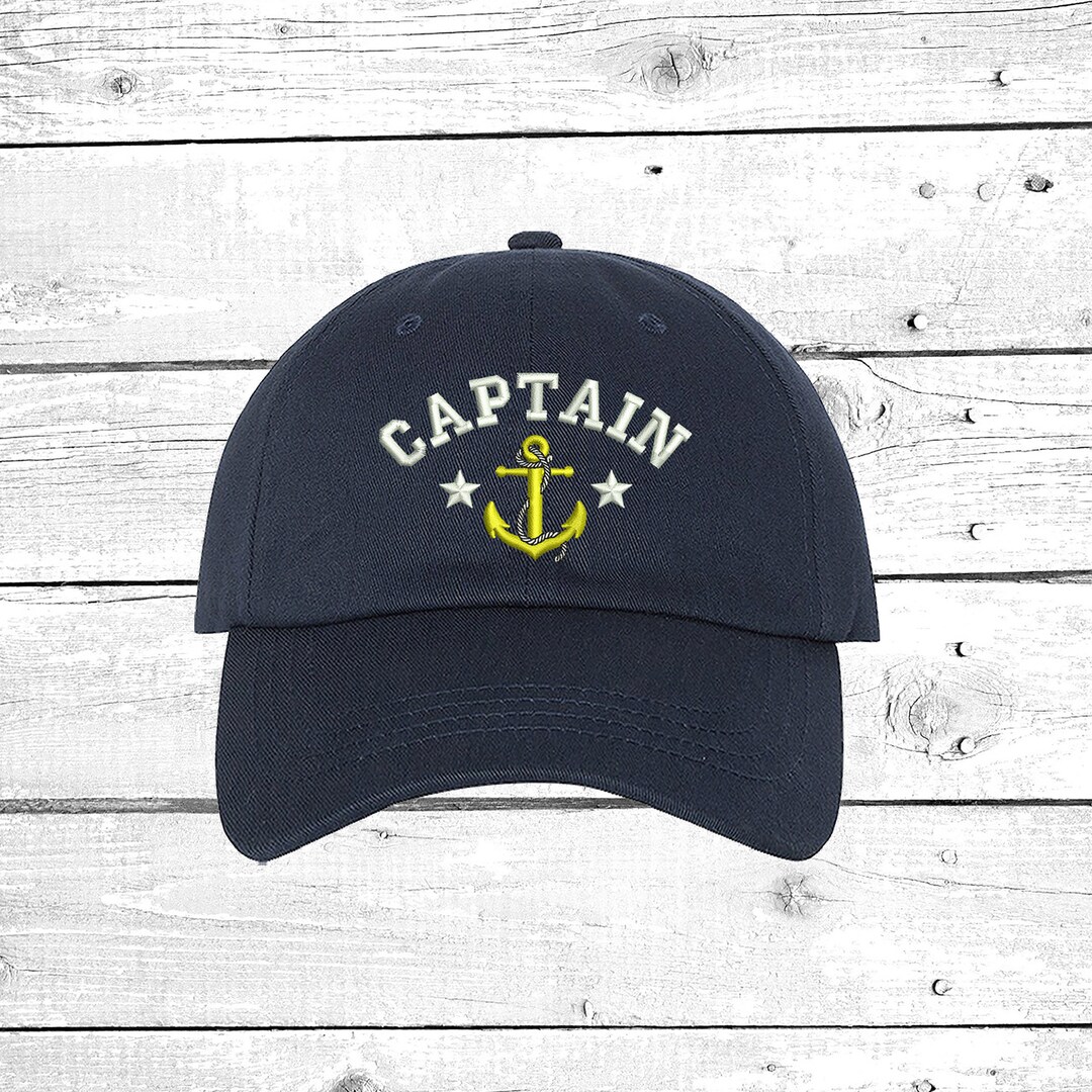 Captain Hats Captain Baseball Hat Stocking Stuffers, Embroidered Anchor ...