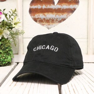 Chicago Dad Hat, Low Profile Embroidered Baseball Cap - Etsy