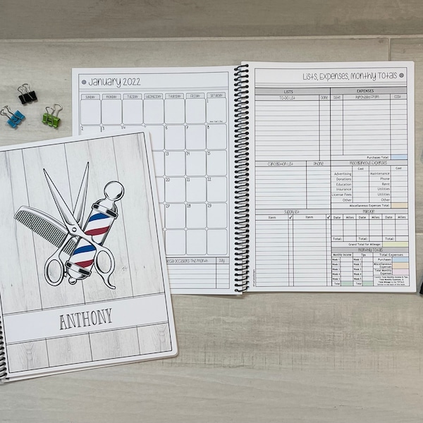 Barber Appointment Book - Etsy