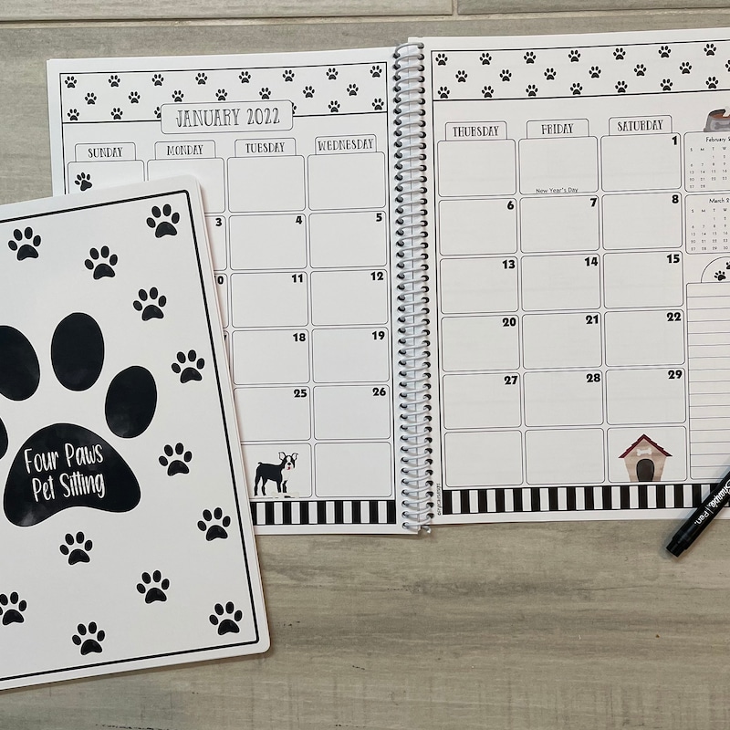 The Paw Print Calendar 2026 - Etsy