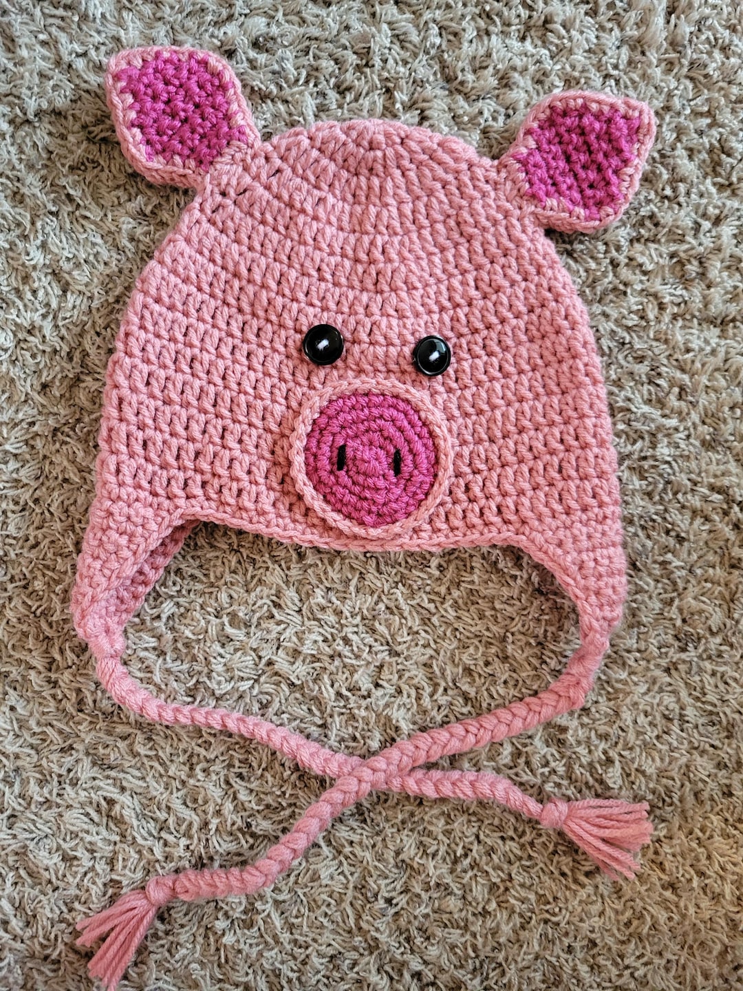 Pig Hat; Farm Animal; Piglet Hat; Farm Hat; Pink Hat, - Etsy