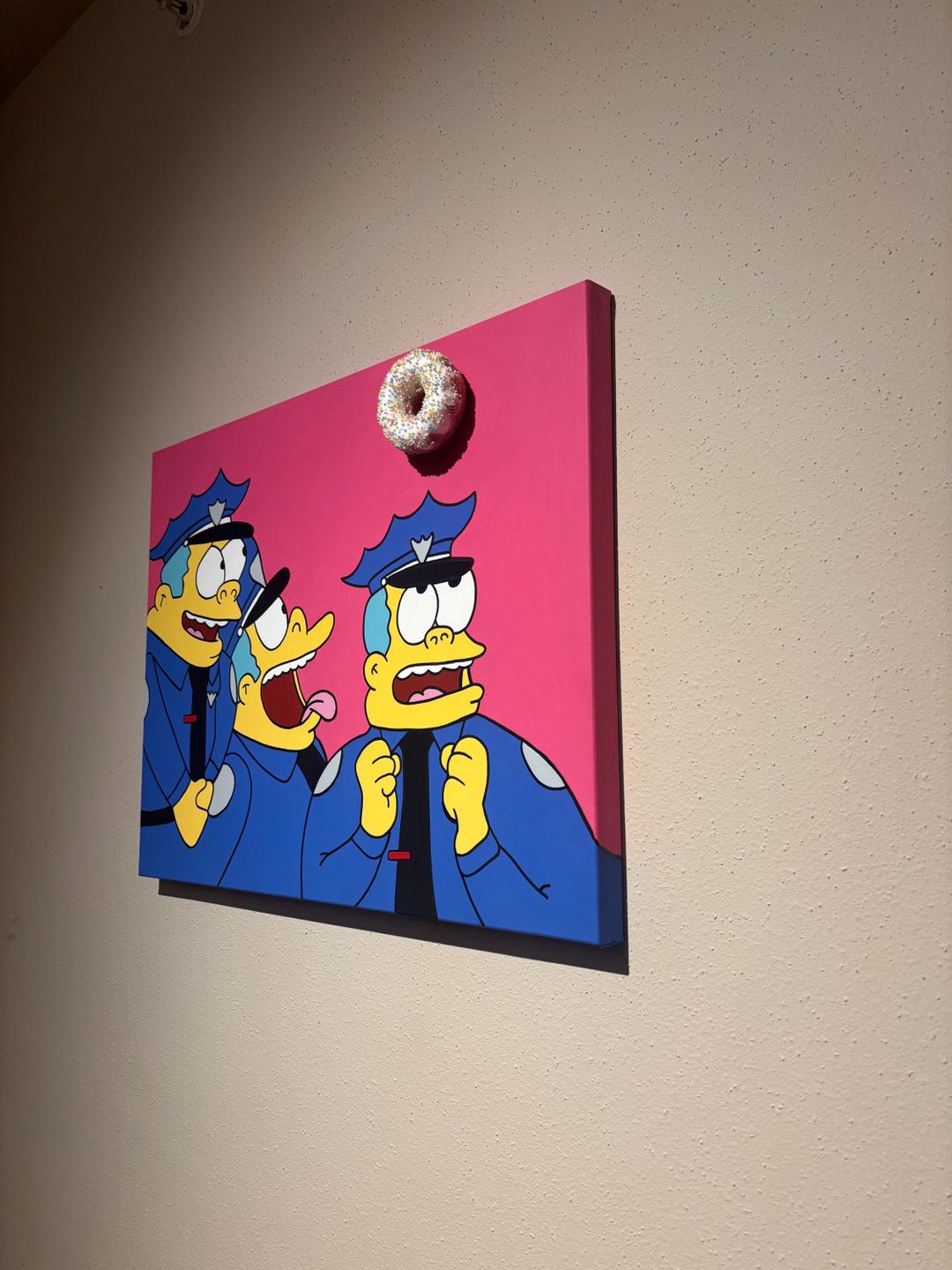 Simpsons Cop Donut Art - Etsy