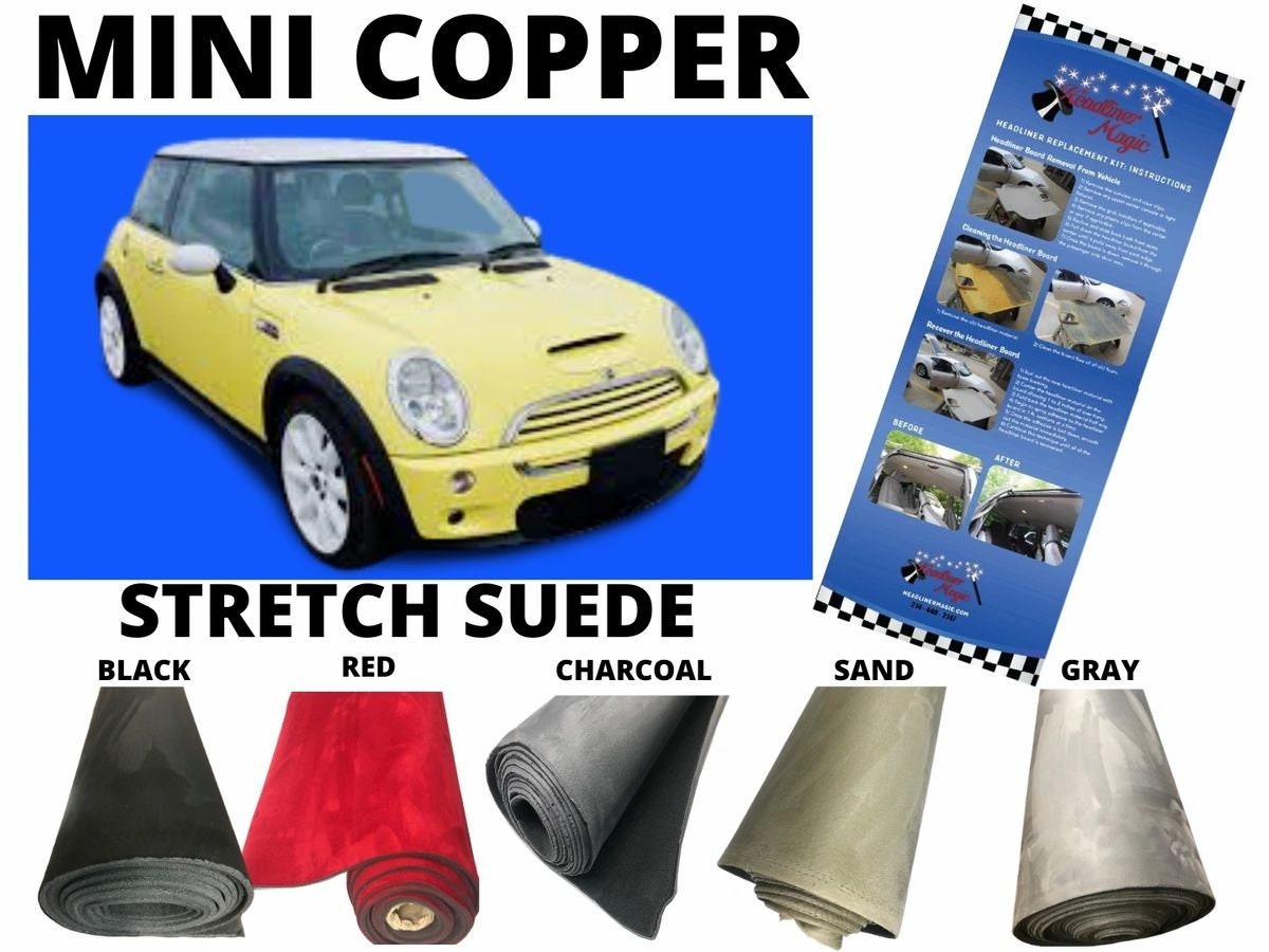 Headliner Ceiling Repair Fabric Material Fits Mini Cooper