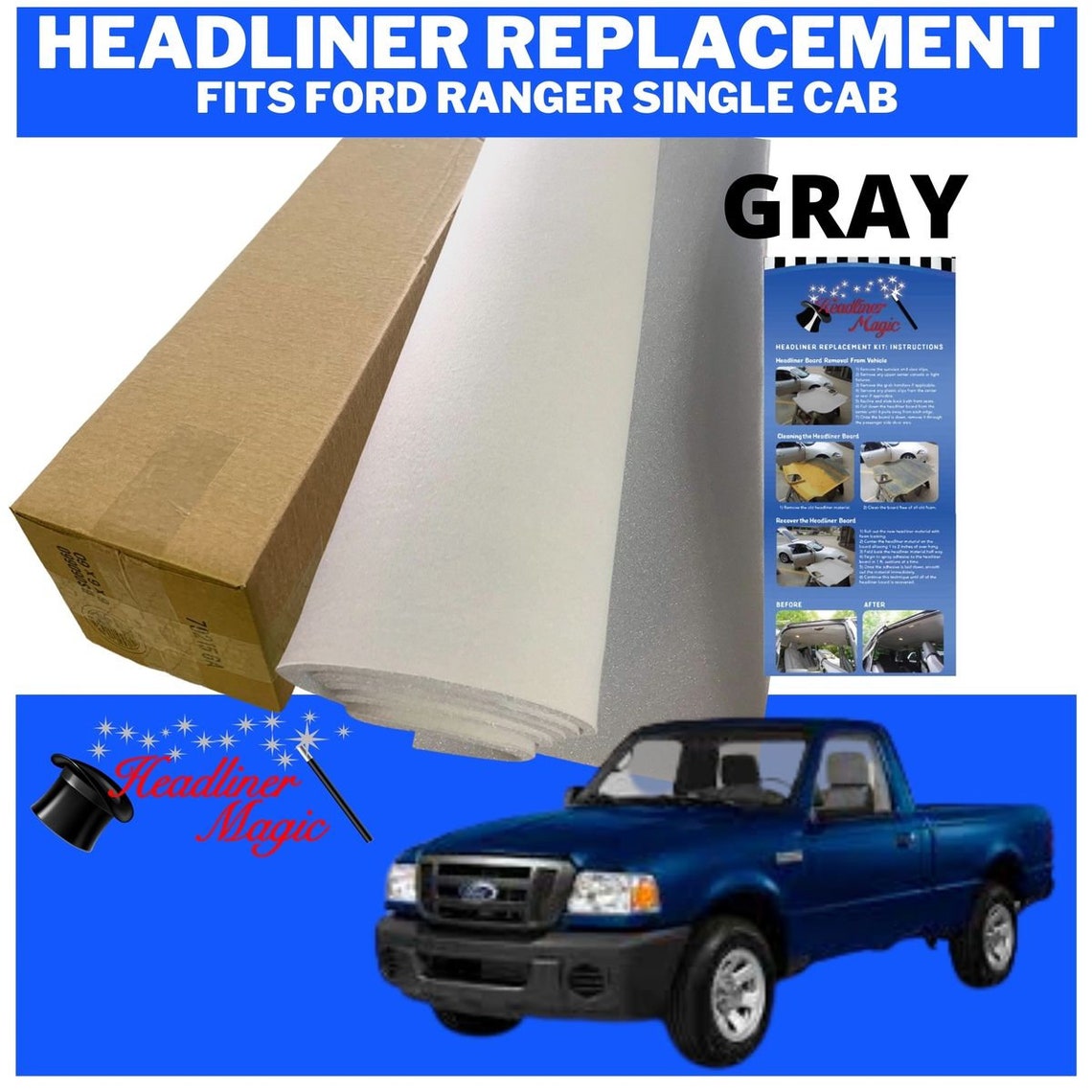 Headliner Ceiling Repair Fabric Material for Ford Ranger PK Trucks - Etsy