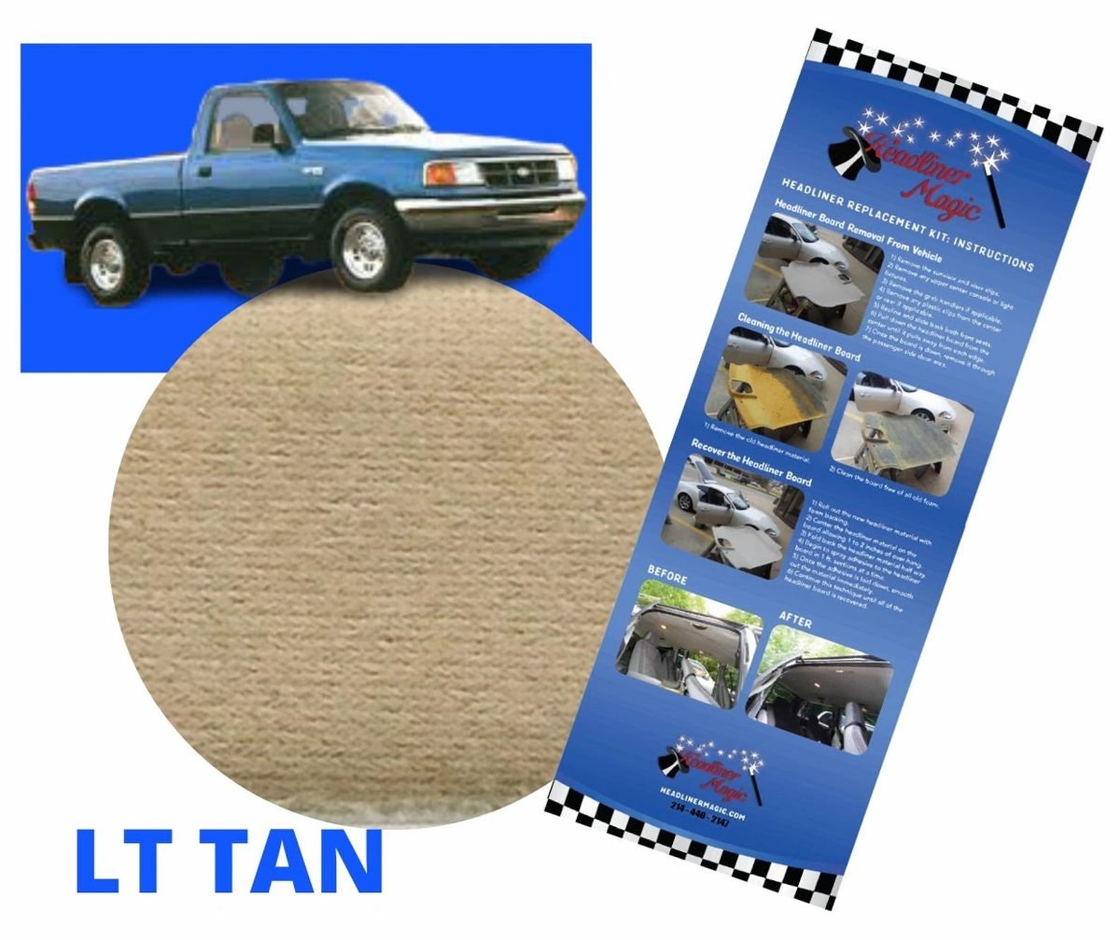 Headliner Ceiling Repair Fabric Material for Ford Ranger PK Trucks - Etsy