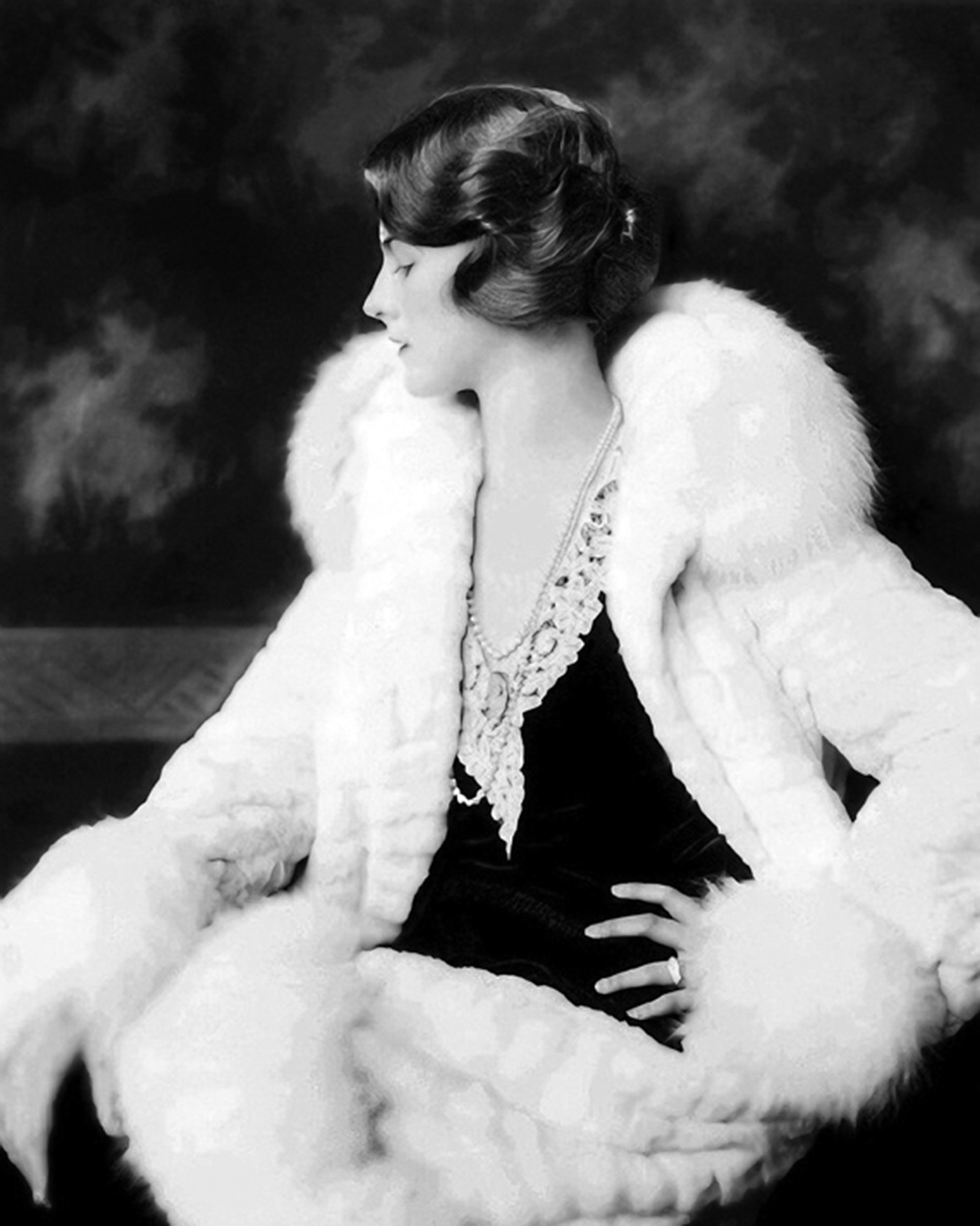 Flapper Fur Coat On