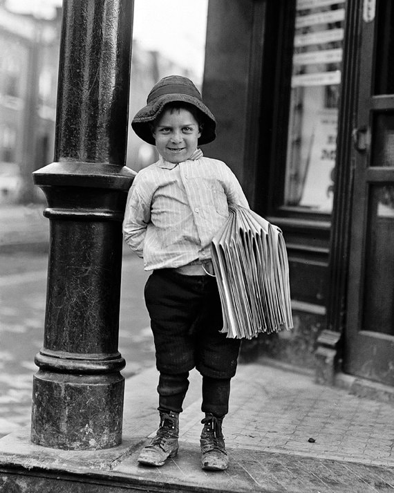 Newspaper Boy Images