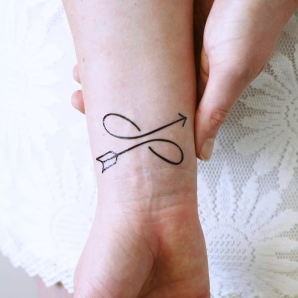 Infinity Temporary Tattoo - Etsy