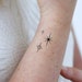 Three Stars Temporary Tattoo | Star Temporary Tattoo | Stars Tattoo ...