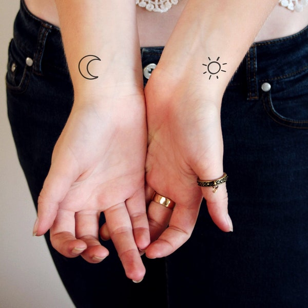 Henna Sun and Moon - Etsy