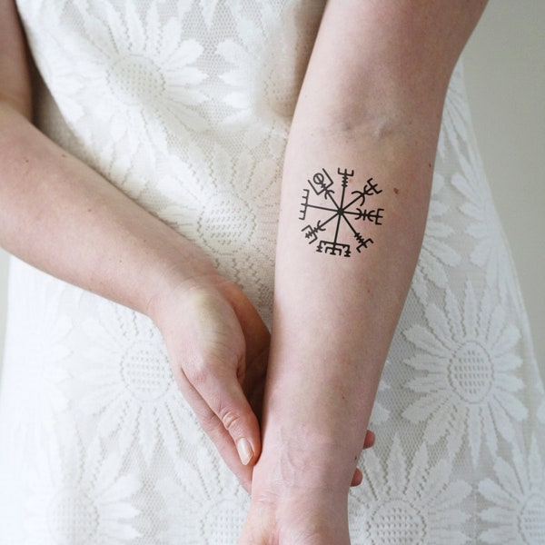 Temporary Compass Tattoo - Etsy