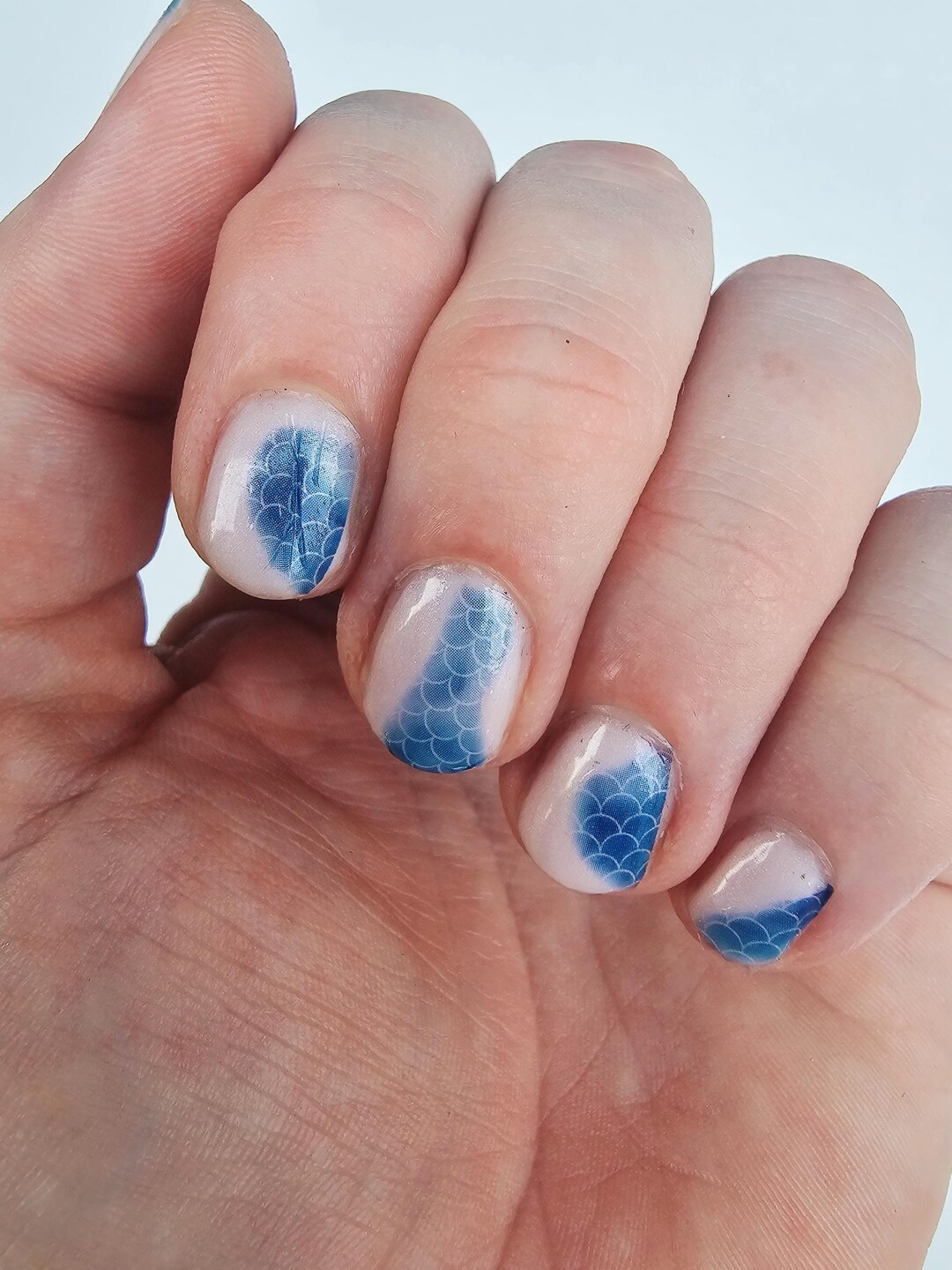 Mermaid Nail Decals | Ocean Nails | Swimmer Nail Art | Fish Scales ...