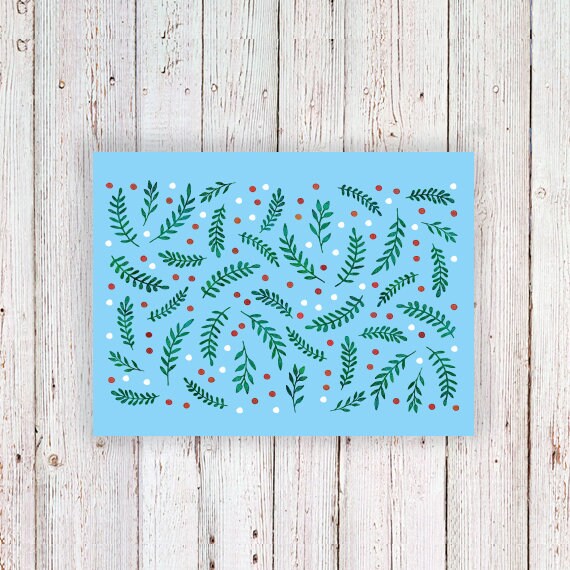 Mistletoe Leaves Waterslide Nail Decals / Misteltoe Nail - Etsy