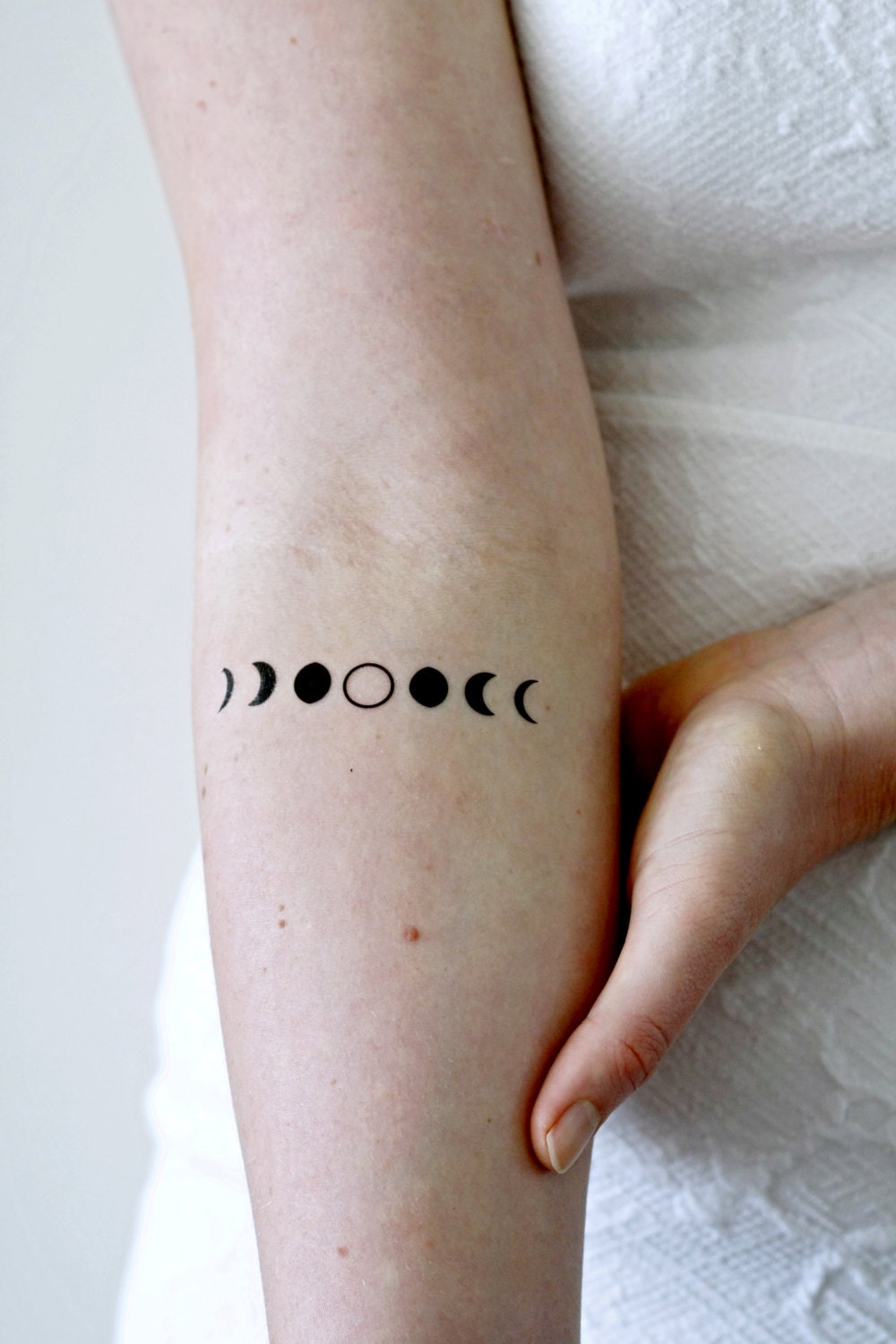 Set of Two Moon Phase Temporary Tattoos / Moon Temporary - Etsy Canada
