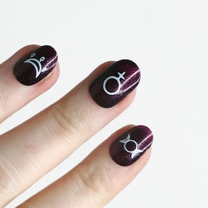 White Witch Waterslide Nail Decals | Nail Decals | Nail Art | Halloween ...