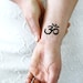 Om Tattoo | Aum Symbol Tattoo | Om Temporary Tattoo | Meditation Tattoo ...