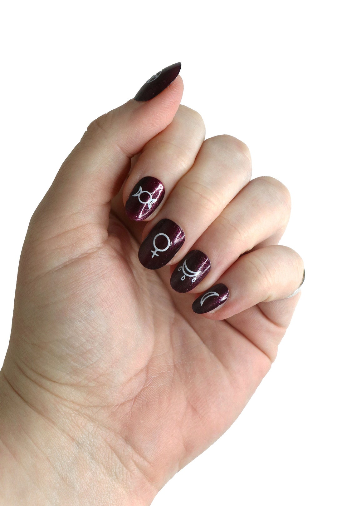 White Witch Waterslide Nail Decals | Nail Decals | Nail Art | Halloween ...