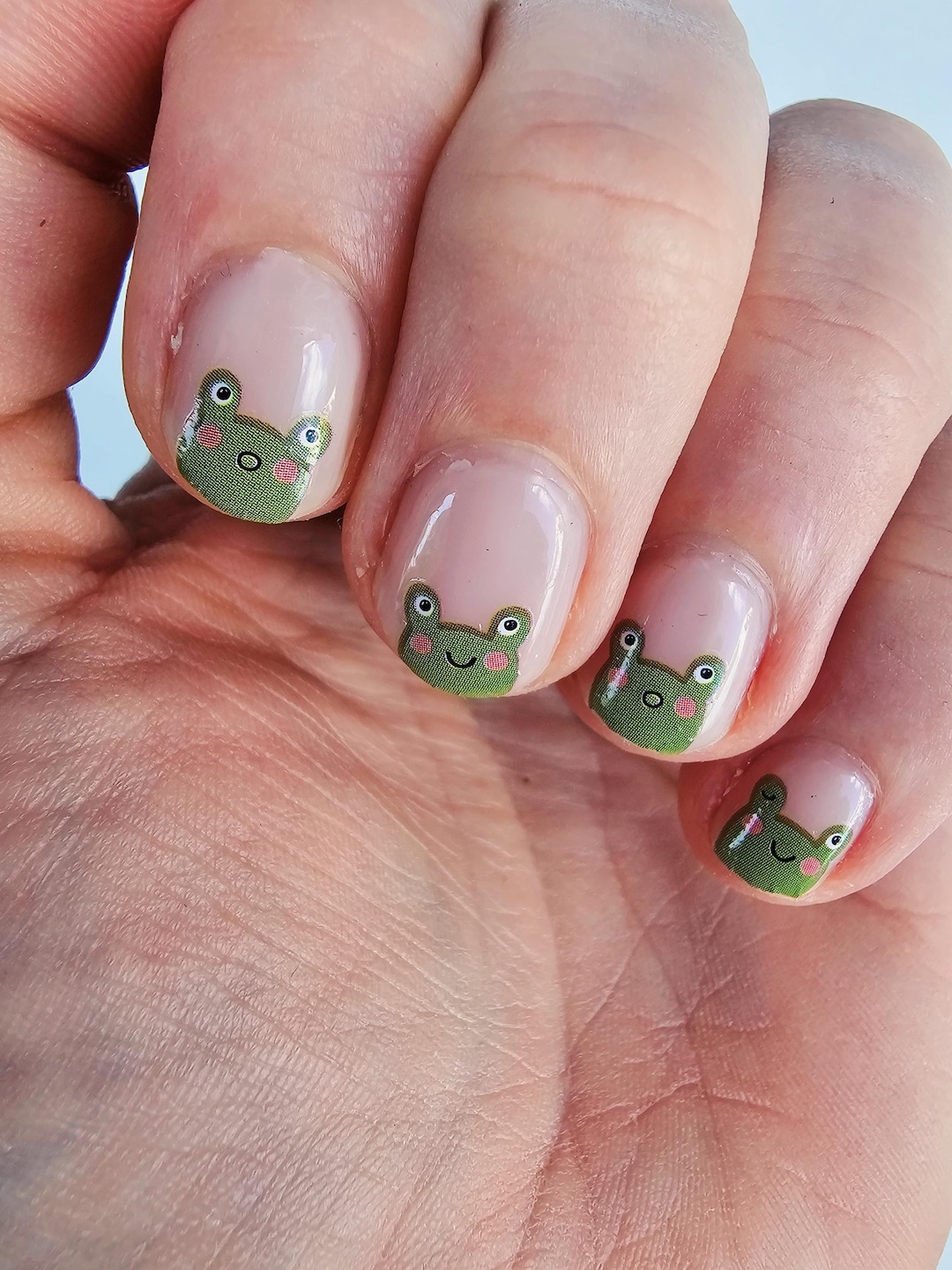 Cute Frog Waterslide Nail Decals | DIY Frog Nail Art | Frog Nail ...