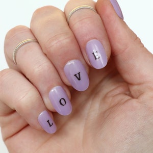 Letter Waterslide Nail Decals | Alphabet Nail Art | Letter Nail Decals ...