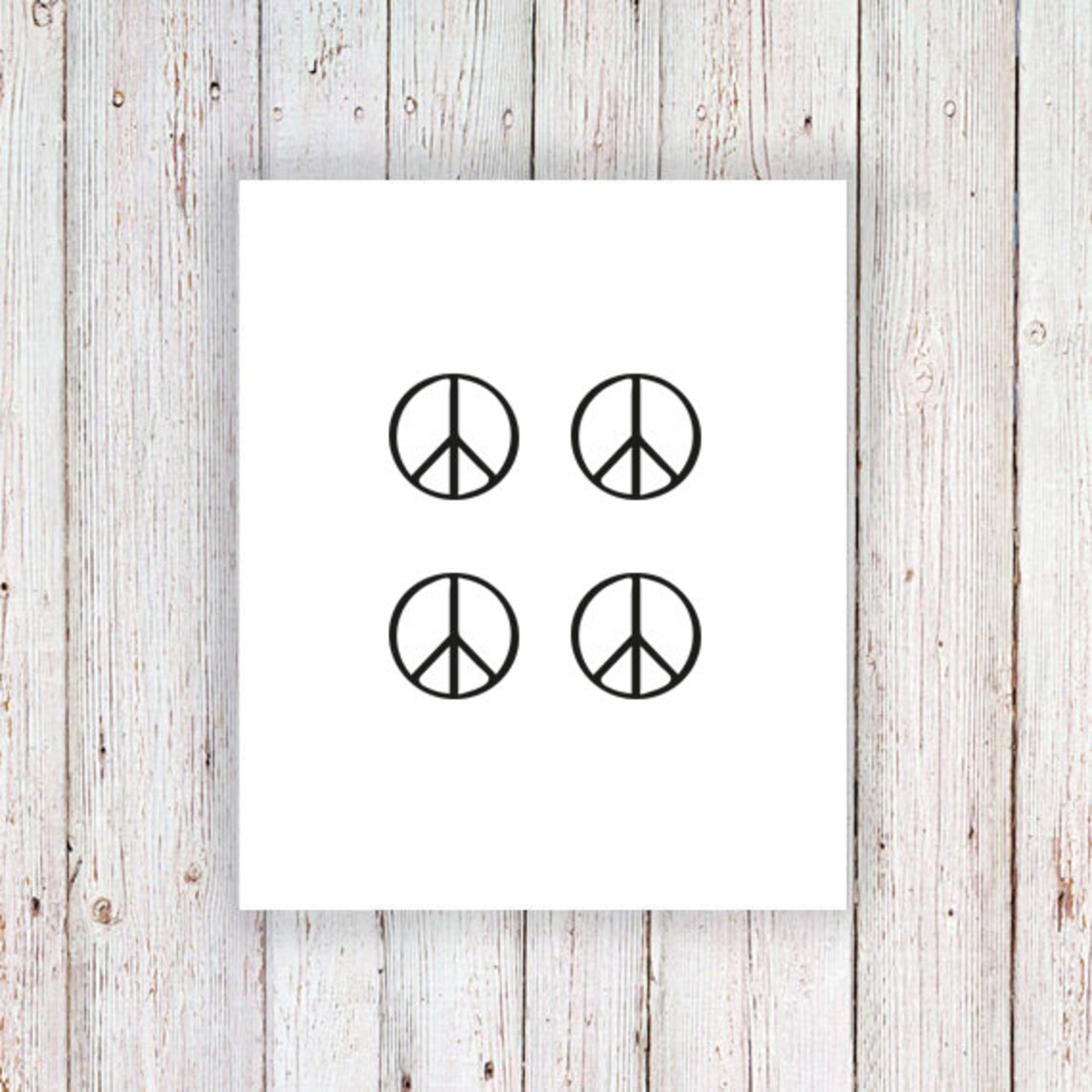 4 Small Peace Sign Temporary Tattoos / Small Temporary Tattoo | Etsy