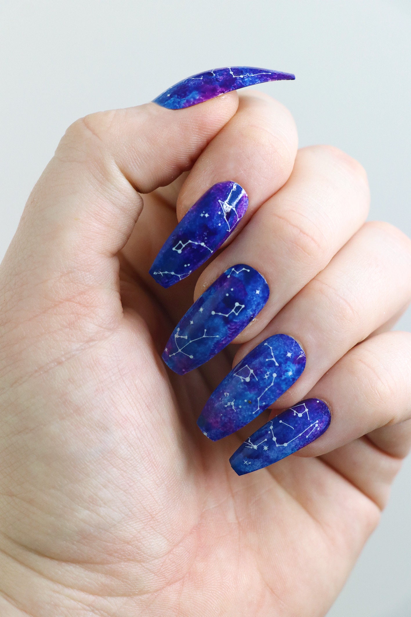 White Constellation Waterslide Nail Decals / Constellation - Etsy