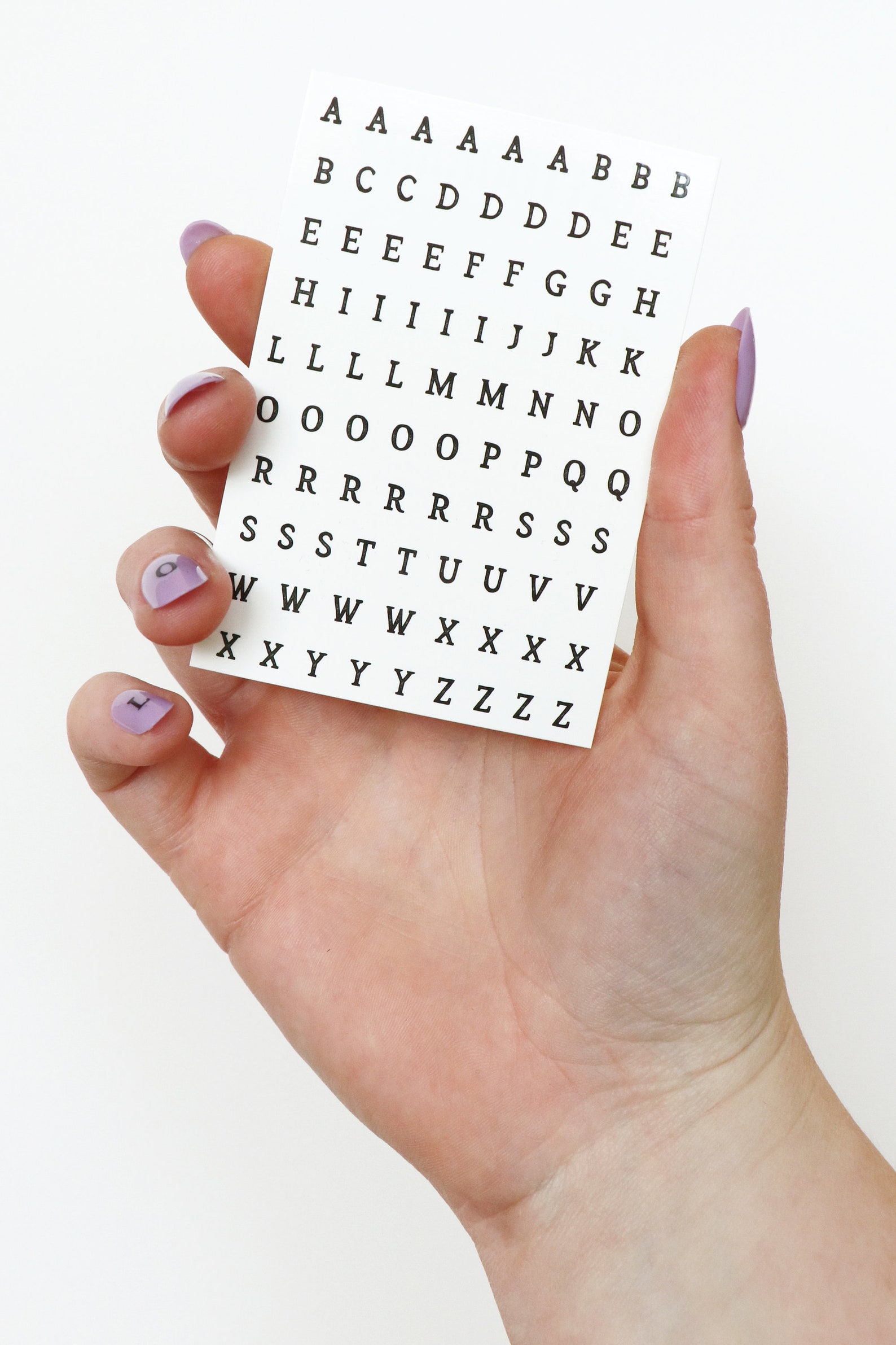 Letter Waterslide Nail Decals / Alphabet Nail Decals / Nail - Etsy