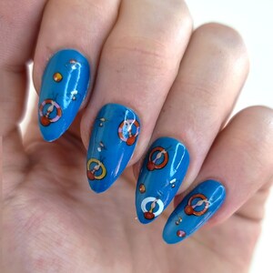 Swimmers Nail Decals | Ocean Nails | Swimmer Nail Art | Water Nail ...