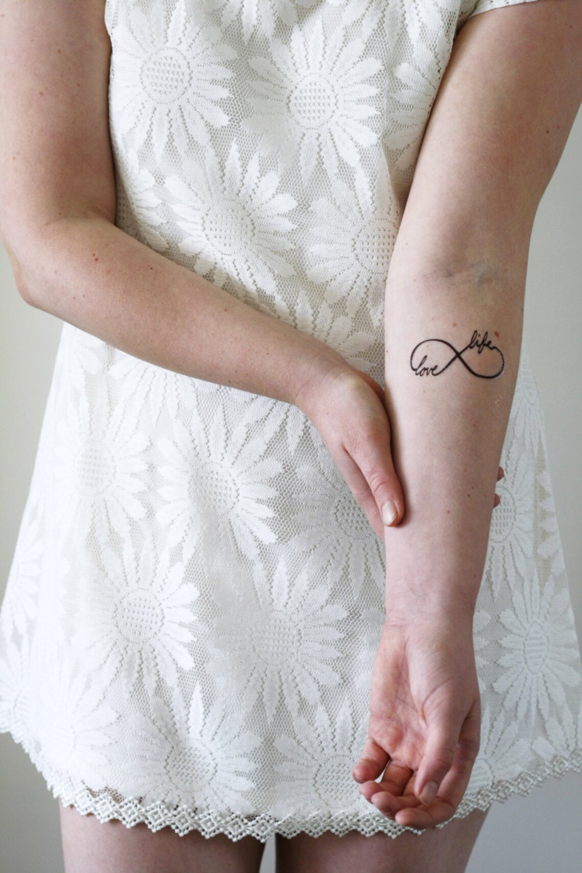 Infinity Temporary Tattoo / Love Life Temporary Tattoo / Love | Etsy
