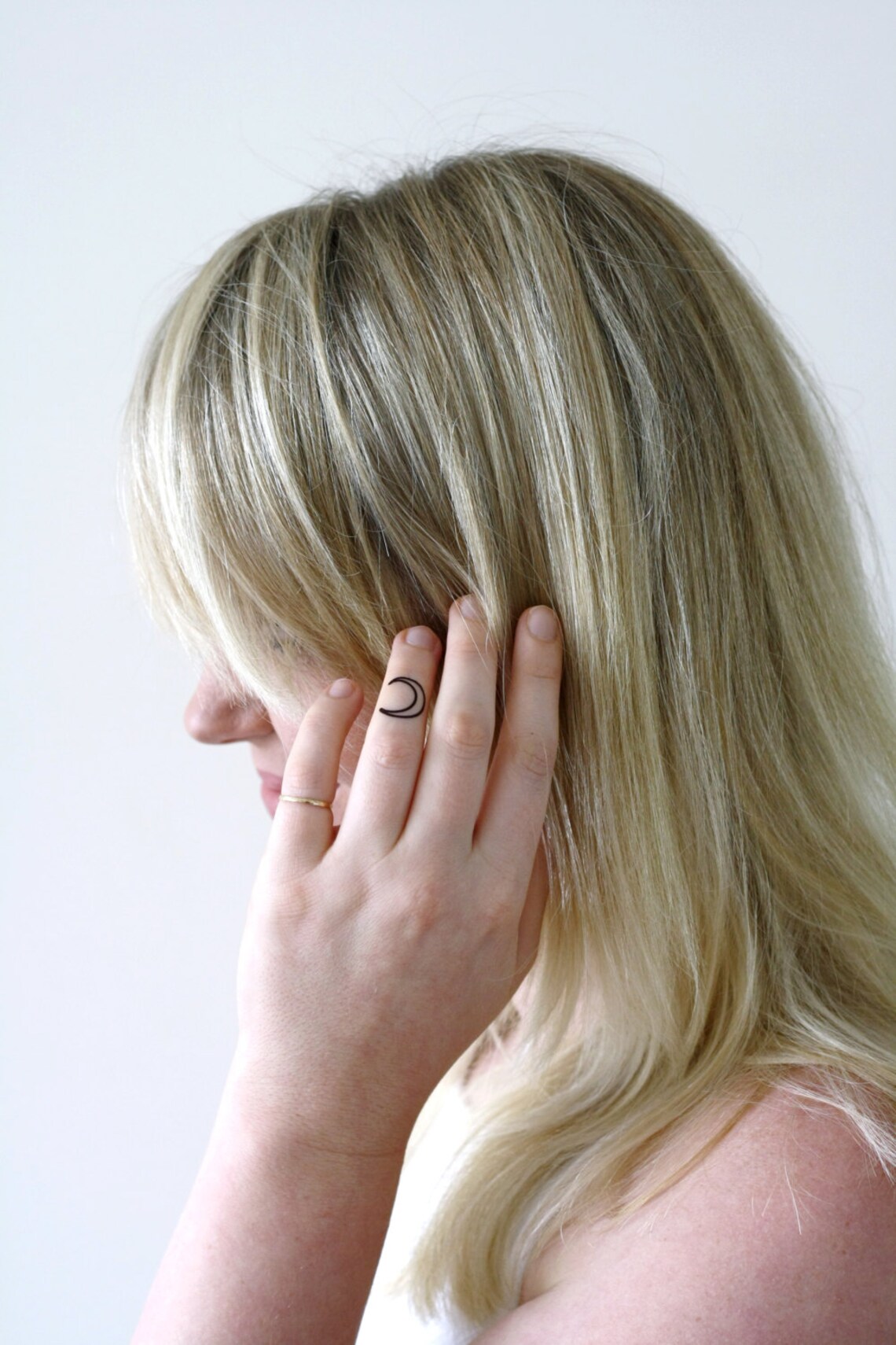 4 Small Moon Temporary Tattoos / Small Temporary Tattoos / - Etsy