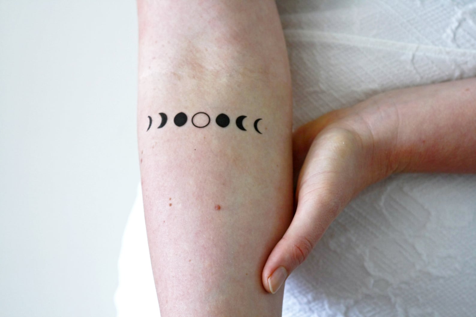 Set of Two Moon Phase Temporary Tattoos / Moon Temporary - Etsy