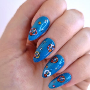 Swimmers Nail Decals | Ocean Nails | Swimmer Nail Art | Water Nail ...