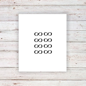 Small Infinity Symbol Finger Temporary Tattoo Set | Friendship Tattoo ...
