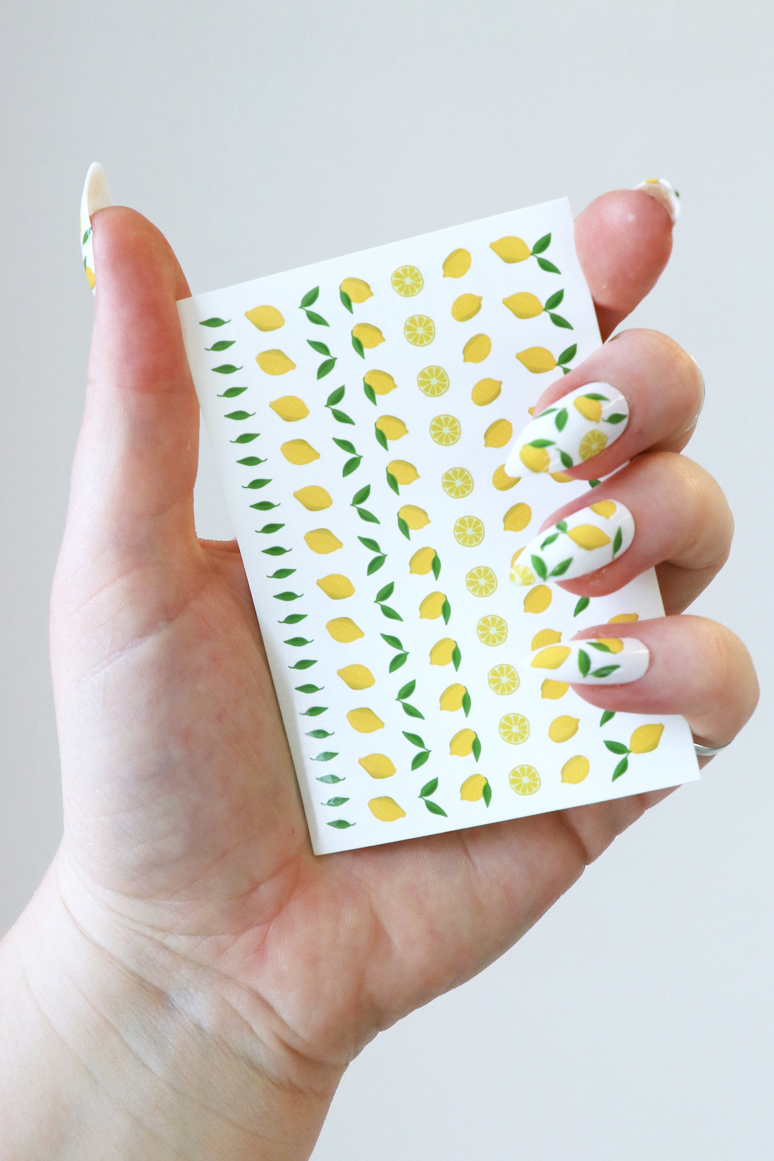 Lemon Waterslide Nail Decals Citrus Fruit Nail Stickers - Etsy
