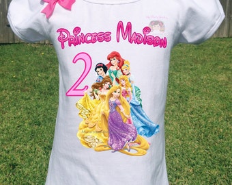 Disney Princesses Birthday Shirt