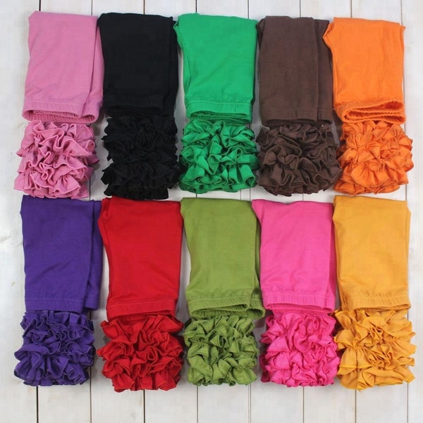 Ruffle Leggings - Etsy