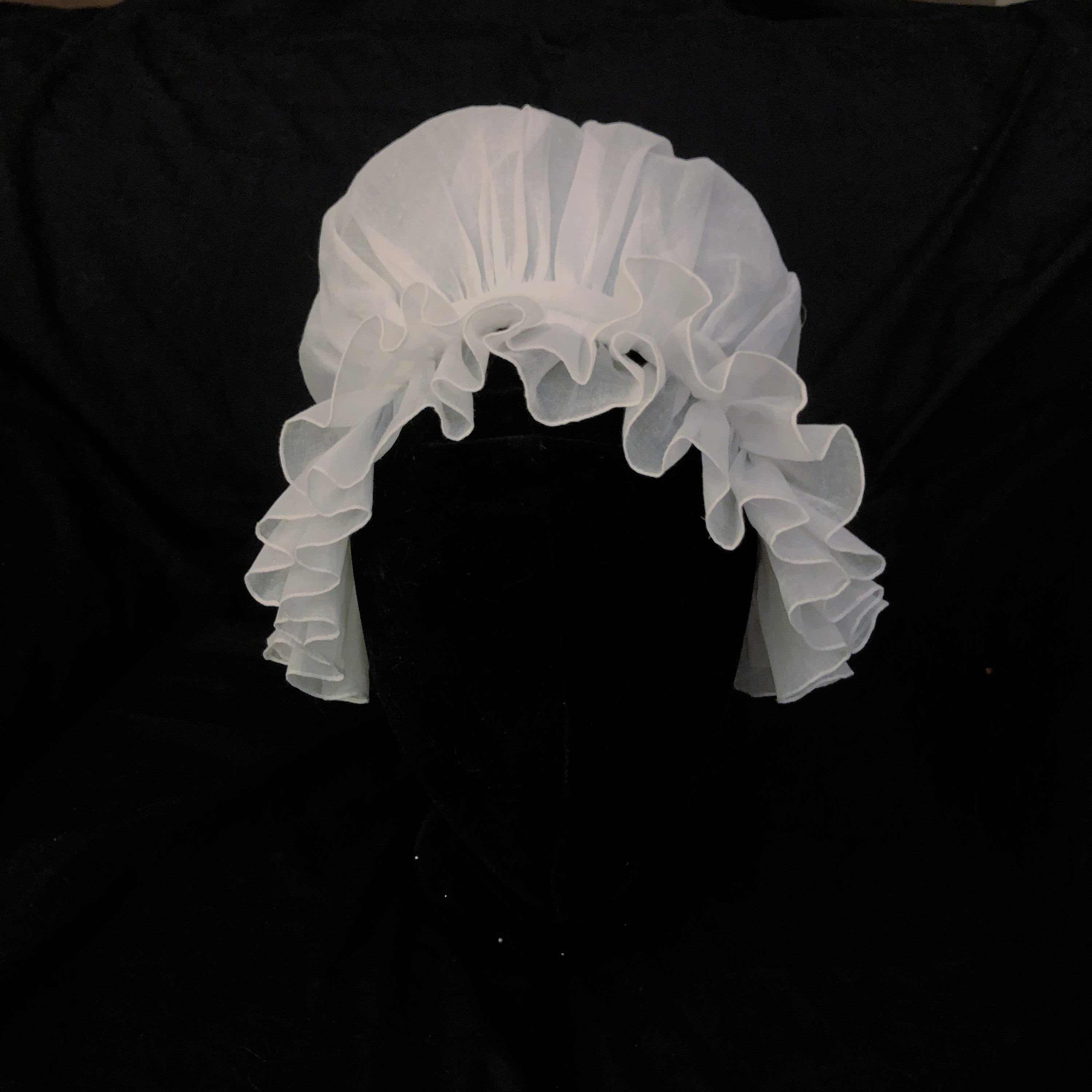 Mrs. Washington - Double Ruffle Cap - Etsy