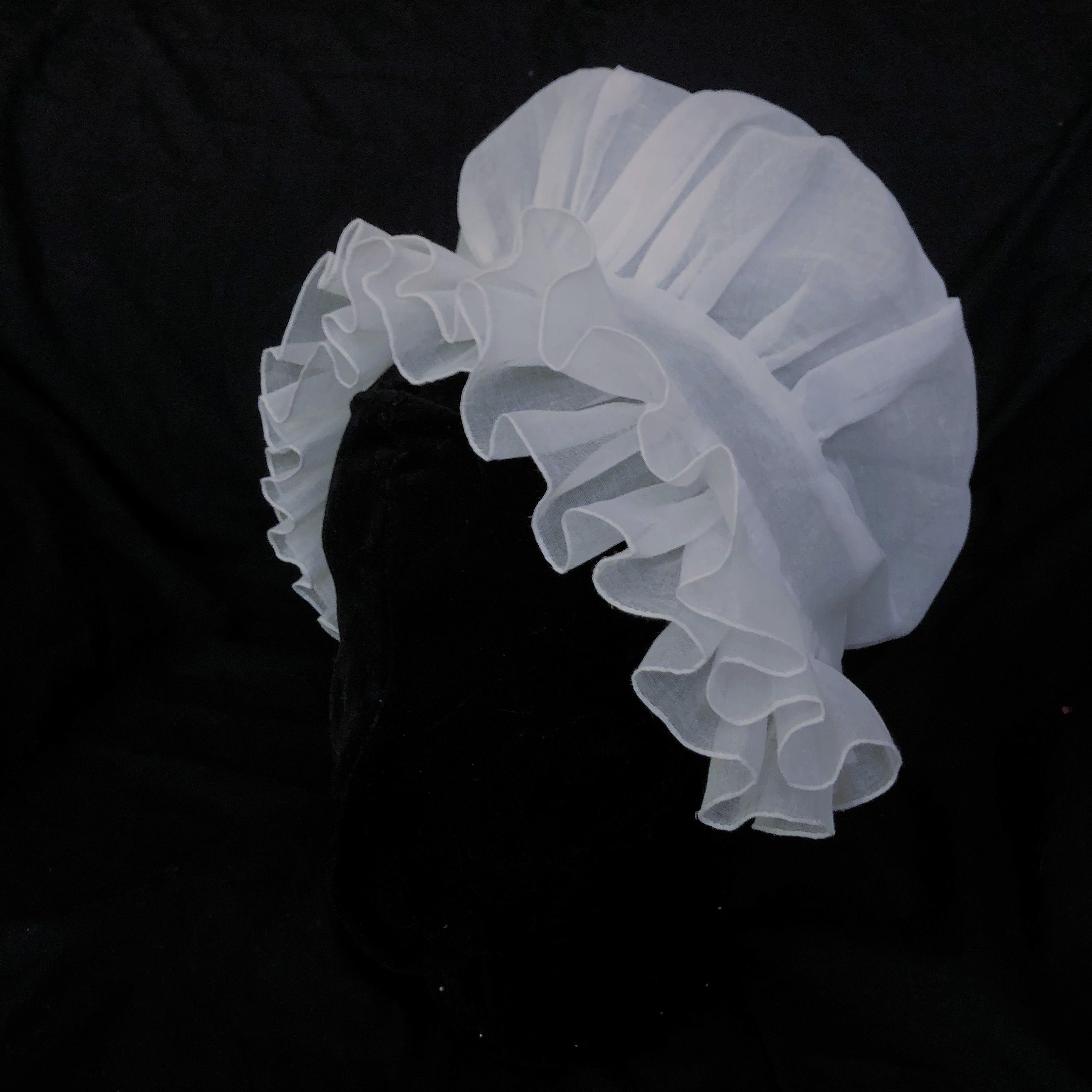Mrs. Washington - Double Ruffle Cap - Etsy