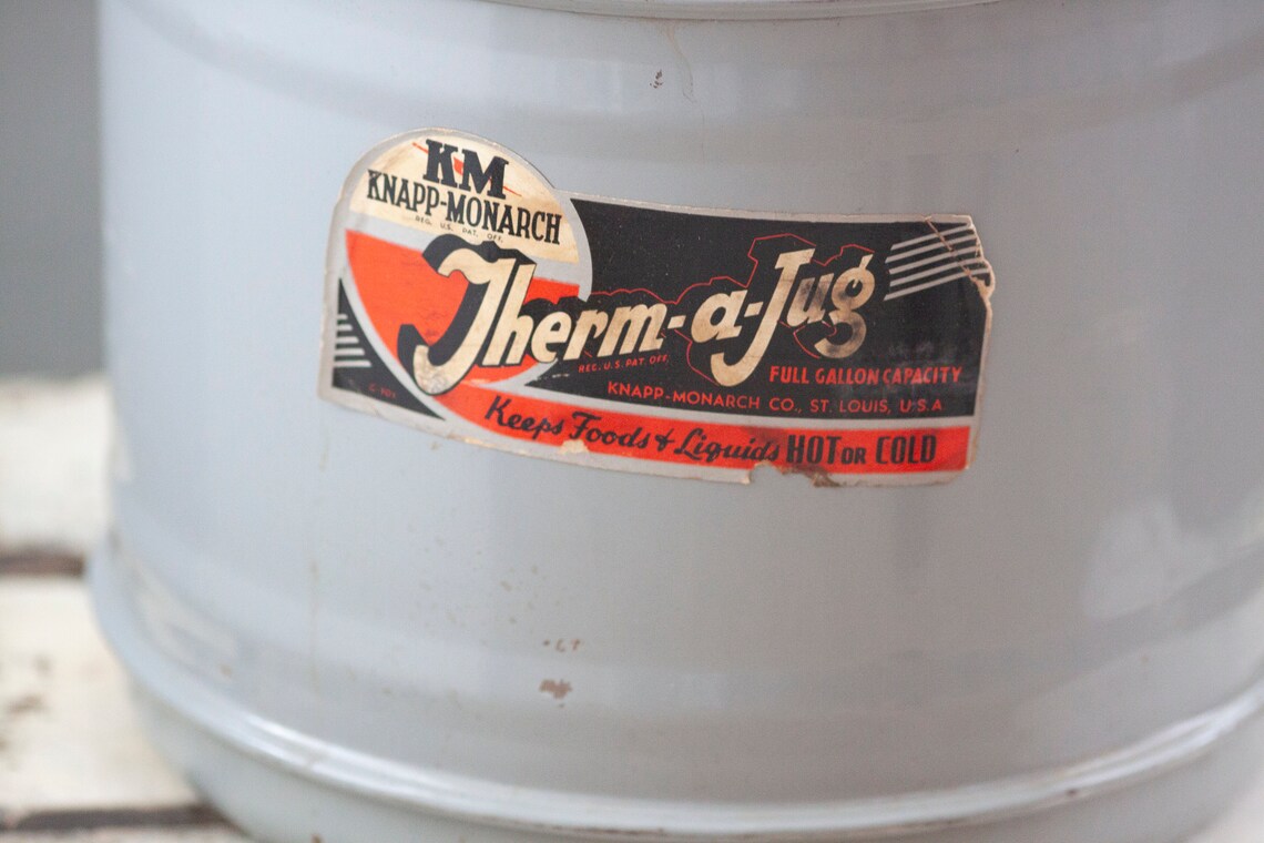 Therm-a-jug Knapp Monarch Insulated With Crock Vintage Cooler - Etsy